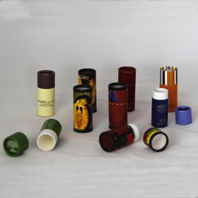 China Custom CMYK Matt Lamination Paper Tube Packaging for Cosmetic Containers 50mm for sale