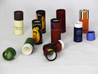 China Custom CMYK Matt Lamination Paper Tube Packaging for Cosmetic Containers 50mm for sale