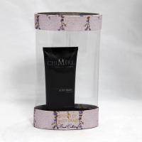 China Custom CMYK Matte Lamination Paper Tube Cosmetic Container 65mm Diameter with PVC Window for sale