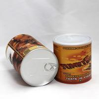 China Custom Brown Cardboard Paper Composite Cans with Easy-Open Aluminum Lid - 52.3mm to 126.5mm Diameter Options for sale