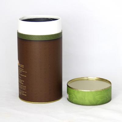 China Kraft Paper Composite Cans 52mm Diameter Eco-Friendly Sealed Packaging for Tea Nuts for sale