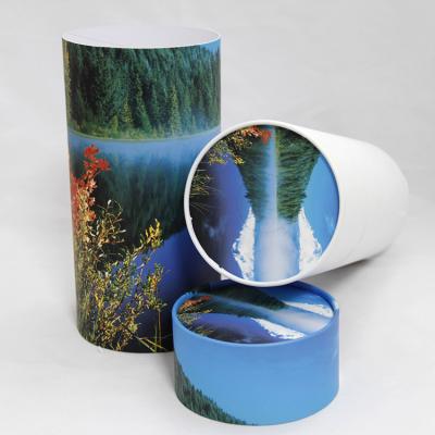 China Biodegradable Kraft Paper Cylinder Cans 40-225mm Diameter for Cosmetics Skincare Packaging for sale