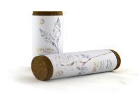 China Hot Stamping Paper Tube Packaging Matte Lamination For Cosmetic Packaging for sale