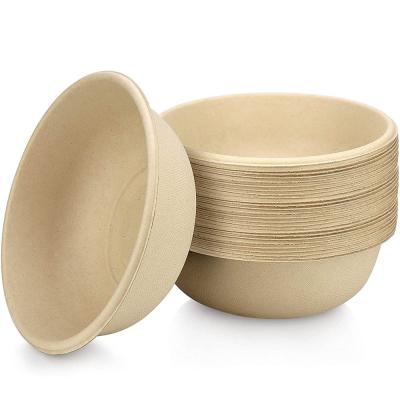 China 100% Biodegradable Sugarcane Fiber Disposable Soup Bowls - 12oz, 18oz, 24oz Sizes for Hot and Cold Food for sale