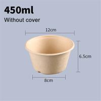 China Circular Disposable Wheat Straw Lunch Box - 120°C Heat Resistant, 100% Biodegradable Food Container for Takeaway & Microwave Use for sale
