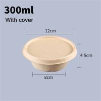 China Circular Disposable Wheat Straw Lunch Box - 120°C Heat Resistant, 100% Biodegradable Food Container for Takeaway & Microwave Use for sale