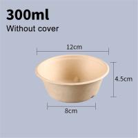 China Circular Disposable Wheat Straw Lunch Box - 120°C Heat Resistant, 100% Biodegradable Food Container for Takeaway & Microwave Use for sale