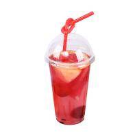 China 12oz Biodegradable PLA Transparent Boba Tea Cup 90mm Diameter 360ml Capacity Custom Printing for sale