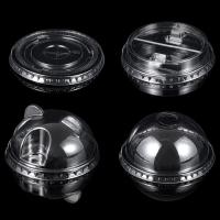 China 12oz Biodegradable PLA Transparent Boba Tea Cup 90mm Diameter 360ml Capacity Custom Printing for sale