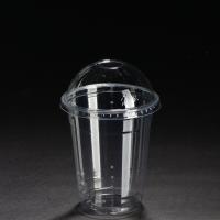 China 12oz Biodegradable PLA Transparent Boba Tea Cup 90mm Diameter 360ml Capacity Custom Printing for sale