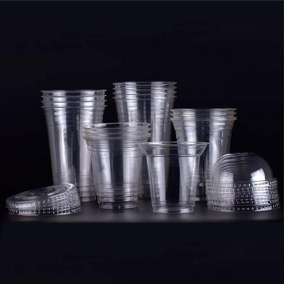 China Biodegradable PLA Bubble Tea Cups 20oz 550ml Capacity - Eco-Friendly Cold Coffee & Milkshake Containers for sale