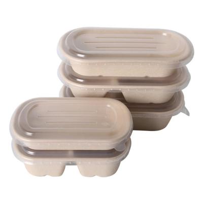 China 900ml Disposable Sugarcane Bamboo Pulp Bowl - 100% Biodegradable, 120°C Heat Resistant Eco Tableware for sale