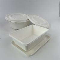 China Biodegradable Sugarcane Bagasse Pulp Sauce Cup with Lid - 350ml to 1000ml Capacity, Customizable Eco-Friendly Disposable Tableware for sale