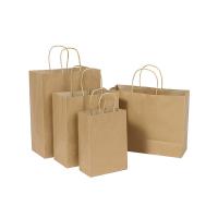 China Custom 210gsm Kraft Paper Packaging Bags with Biodegradable Recycled Material - 500pcs MOQ Available for sale