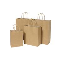 China Custom 210gsm Kraft Paper Packaging Bags with Biodegradable Recycled Material - 500pcs MOQ Available for sale
