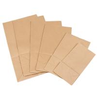 China Recycled Kraft Paper Take Away Bags 120g-250g with Custom Logo Printing for Restaurant Food Delivery Packaging for sale
