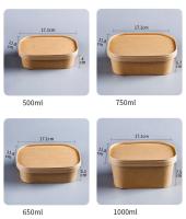China Disposable Sugarcane Bagasse Food Container 700ml & 1000ml Capacity | Biodegradable Takeaway Box for sale