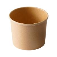 China 16oz & 26oz Biodegradable Soup Cups with PLA Liner - Kraft Paper Disposable Bowls for Chinese Cuisine Takeaway for sale