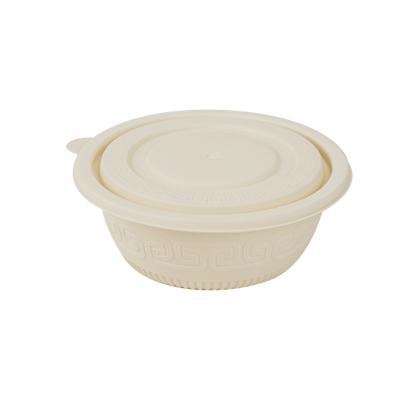 China Eco-Friendly Sugar Cane Salad Bowl Disposable Food Storage - 240ml to 1500ml Capacity, 112mm Diameter for sale