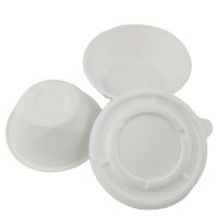 China Natural Sugarcane Pulp Biodegradable Bagasse Bowl 350ml 135mm Diameter for Dim Sum Takeaway for sale