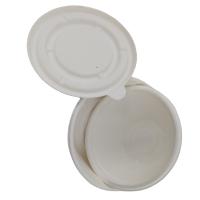 China Natural Sugarcane Pulp Biodegradable Bagasse Bowl 350ml 135mm Diameter for Dim Sum Takeaway for sale