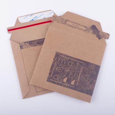 China Custom Printed Rigid Hard Flat Cardboard A4 A5 Document Shipping Envelopes - 5000pcs Minimum Order, 12-15 Day Lead Time for sale