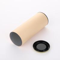 China Custom Gold Stamping Paper Composite Cans 62-99mm Cylinder Round Tube Packaging with Lid for sale