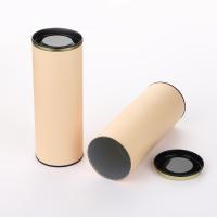 China Custom Gold Stamping Paper Composite Cans 62-99mm Cylinder Round Tube Packaging with Lid for sale
