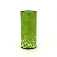 China Green Round Whole Paper Tube Packaging For Tea Packaging for sale