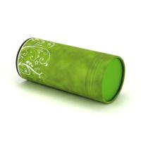 China Green Round Whole Paper Tube Packaging For Tea Packaging for sale