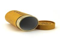 China Golden hot stamping paper tubes for tea packaging for sale