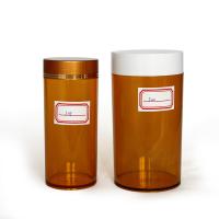 China 700ml Clear PET Plastic Cylinder Can with Screw Lid and Aluminum Easy Open Lid for sale
