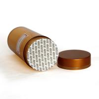 China 700ml Clear PET Plastic Cylinder Can with Screw Lid and Aluminum Easy Open Lid for sale
