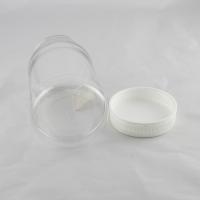 China 800ml Clear Plastic Cylinder Tubes , Gray PP Plastic Screw Lid for sale