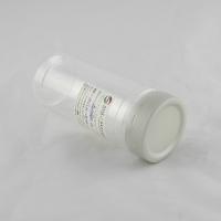 China 300ml Clear Plastic Cylinder Tubes , White PP Plastic Screw Lid for sale