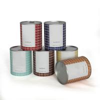 China Custom CMYK Printed Kraft Paper Tube Packaging with Aluminum Foil Lid 53-124mm for sale
