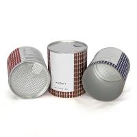 China Custom CMYK Printed Kraft Paper Tube Packaging with Aluminum Foil Lid 53-124mm for sale