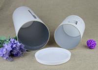 China White Cardboard Paper Tube Packaging Plastic Strech Lid Manual Work for sale