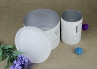 China Offest Print Candle Canister Iron Cap Cardboard Paper Packaging for sale