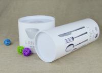 China Custom Kraft Paper Tube Packaging with White Plastic Lid 53-124mm Diameter for sale