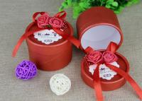 China Cardboard Tube Packaging Cute Paper Wedding Candy Box With Ribbon for sale