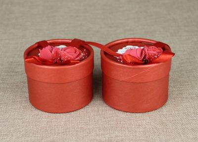 China Creative Handmade Gift Box Paper Tube Packaging Wedding With Ribbon for sale