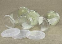 China Clear PET Jar with PE Lid 50ml to 1200ml Custom Printing for Dry Food Powder Packaging for sale