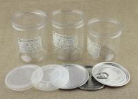 China 50ml Food Grade Clear PET Cylinder Tube with Aluminum Easy Open End 49mm for sale