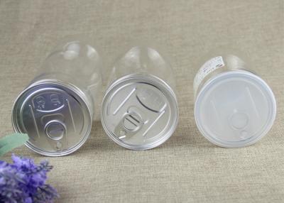 China 50ml Food Grade Clear PET Cylinder Tube with Aluminum Easy Open End 49mm for sale