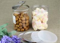 China Standard Clear Plastic Cylinder , Eco-friendly Aluminum Easy Open Jars for sale