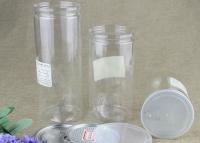 China CMYK Printing Round Transparent PET Jar For Candy / Chocolate Packaging for sale