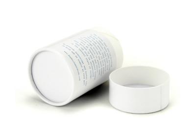 China Eco-Friendly White Cylinder Paper Tube Packaging 46mm-225mm for Cosmetics Gift for sale