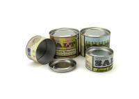 China Food Grade Custom Print Paper Coffee Can 65mm x 60mm with UV Coating for Cookies for sale