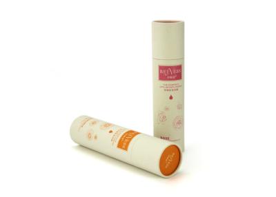 China Custom Cylinder White Paper Tube Packaging Pantone Color Cosmetics 40mm-225mm for sale